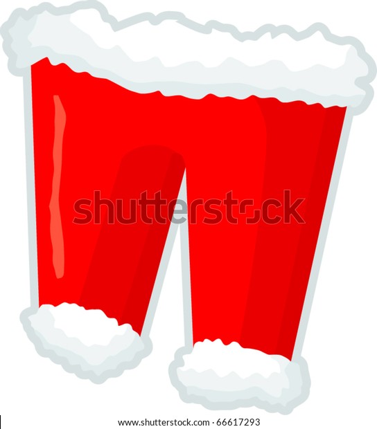 Santa Claus Christmas Pants Stock Vector (Royalty Free) 66617293 ...