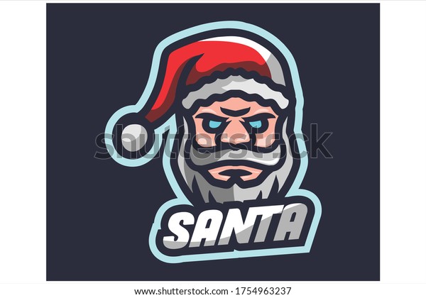 Santa Claus Gaming E Sport Logo Stock Vector (Royalty Free) 1754963237 ...
