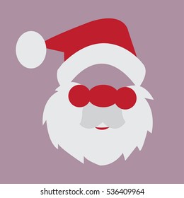 Santa Claus Head Icon Vector Illustrator Stock Vector (Royalty Free ...