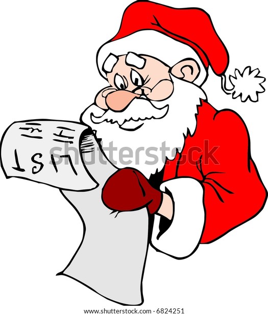 Santa Claus List Stock Vector (Royalty Free) 6824251