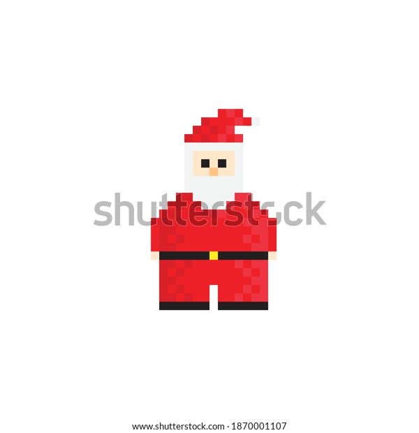 Santa Claus Pixel Art Vector Picture Stock Vector (Royalty Free ...