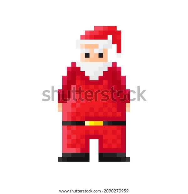 Imagen de píxel de Santa Claus.: vector de stock (libre de regalías ...