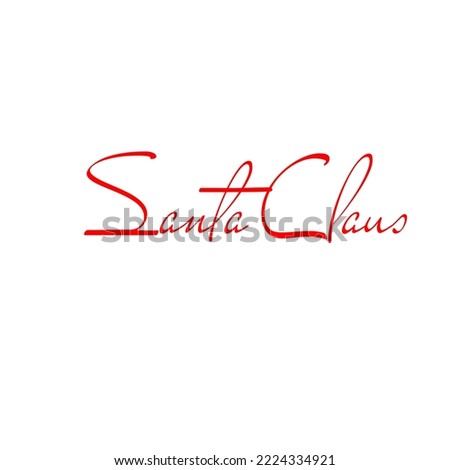 Santa Signature Clipart | Free download on ClipArtMag