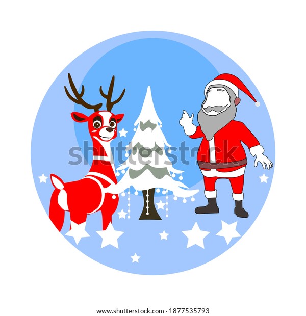 Santa Clause Christmas Design Concept Template Stock Vector (Royalty ...