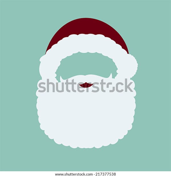 Santa Clause Mask Add Face Vector Stock Vector (Royalty Free) 217377538