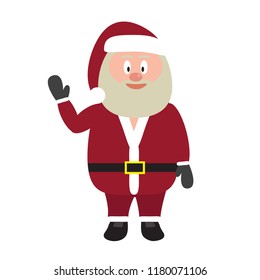 Santa Clause Waving Stock Vector (Royalty Free) 1180071106 | Shutterstock