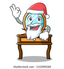 Santa Dressing Table Mascot Cartoon Stock Vector (Royalty Free ...