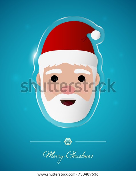 Santa Flat Design Decoration On Transparent Stock Vector (Royalty Free ...