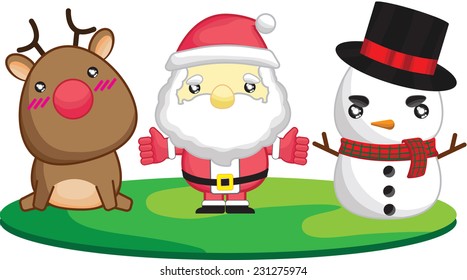 Santa Friends Cartoon Stock Vector (Royalty Free) 231275974 | Shutterstock