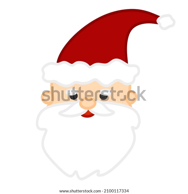 Santa On White Background Cartoon Santa Stock Vector (Royalty Free ...