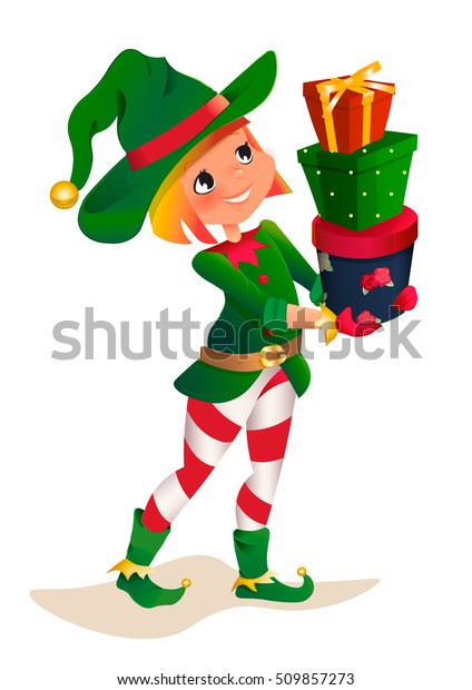 Santas Dwarf On White Background Santa Stock Vector (Royalty Free ...