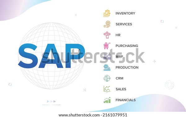 Stock vektor „Sap Enterprise Resource Planning Erp Construction“ (bez ...