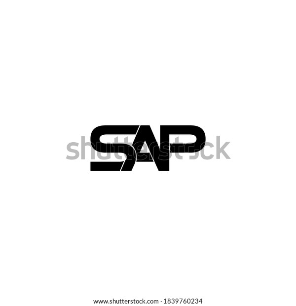 Sap Letter Original Monogram Logo Design: เวกเตอร์สต็อก (ปลอดค่า ...