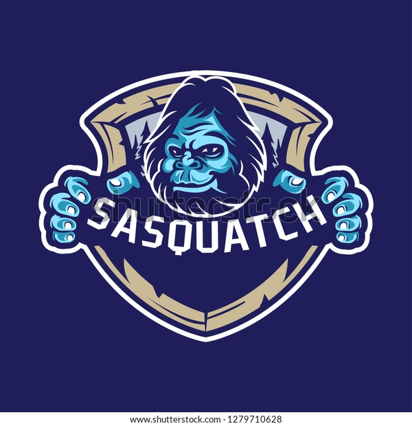 Sasquatch Badge Logo Design Stock Vector (Royalty Free) 1279710628