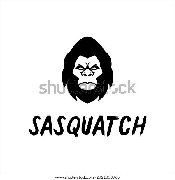 Logo du visage de Sasquatch au : image vectorielle de stock (libre de ...