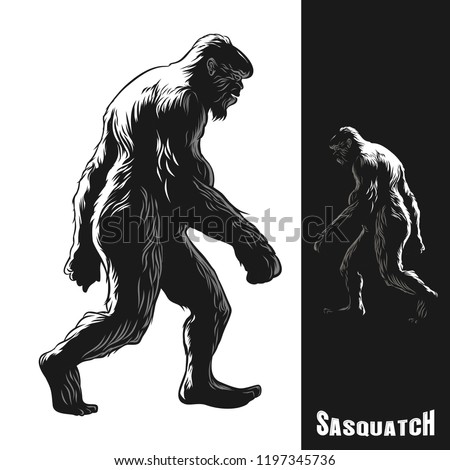 Sasquatch Drawing | Free download on ClipArtMag