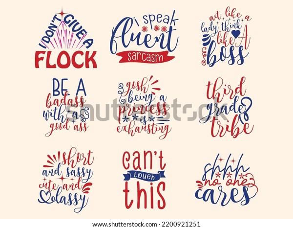Sassy Tshirt Design Vector File Stock Vector Royalty Free 2200921251 Shutterstock