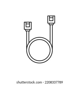 Sata Cable Icon Line Style Icon Stock Vector (Royalty Free) 2208337789 ...