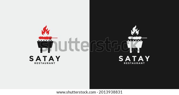 Satay Logo Design Template Your Business Stock Vector (Royalty Free ...