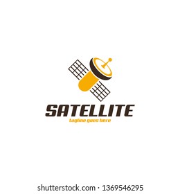 Satellite Logo Design Stock Vector (Royalty Free) 1369546295 | Shutterstock