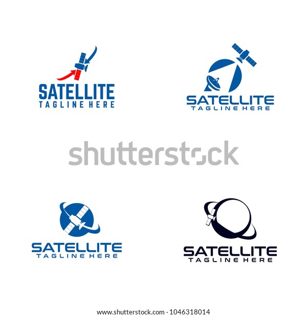 Satellite Logo Design Stock Vector (Royalty Free) 1046318014 | Shutterstock