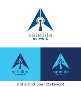 Satellite Logo Design Vector Templet Stock Vector (Royalty Free ...