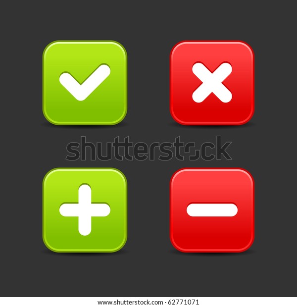 Satin Smooth Web 20 Buttons Validation Stock Vector (Royalty Free ...