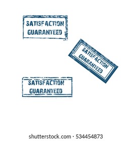 Satisfaction Guaranteed Stamp Collection Vector Stock Vector (Royalty ...