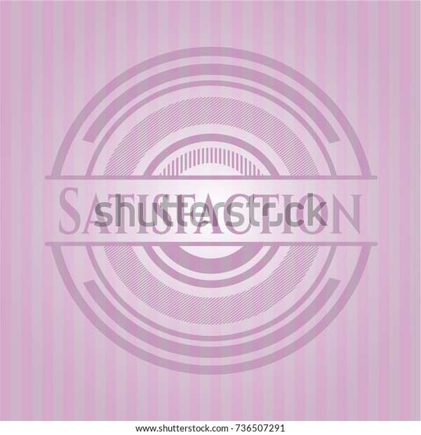 Satisfaction Pink Emblem Retro Stock Vector (Royalty Free) 736507291 ...