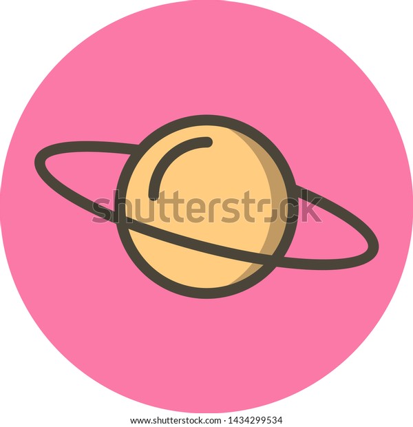Satrun Icon Trendy Style Isolated Background Stock Vector (Royalty Free ...