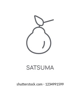 Satsuma Linear Icon Modern Outline Satsuma Stock Vector (Royalty Free ...