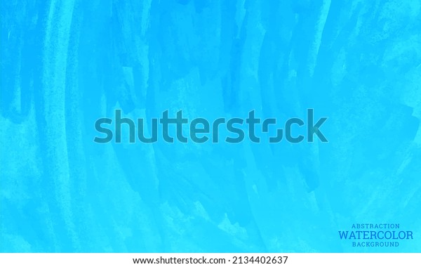 Saturated Blue Watercolor Abstract Background Stock Vector (Royalty ...