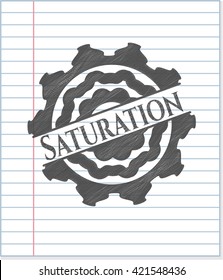 Saturation Draw Pencil Strokes Stock Vector (Royalty Free) 421548436 ...