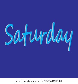 Saturday Day Logo Vector Art Stock Vector (Royalty Free) 1559408018 ...