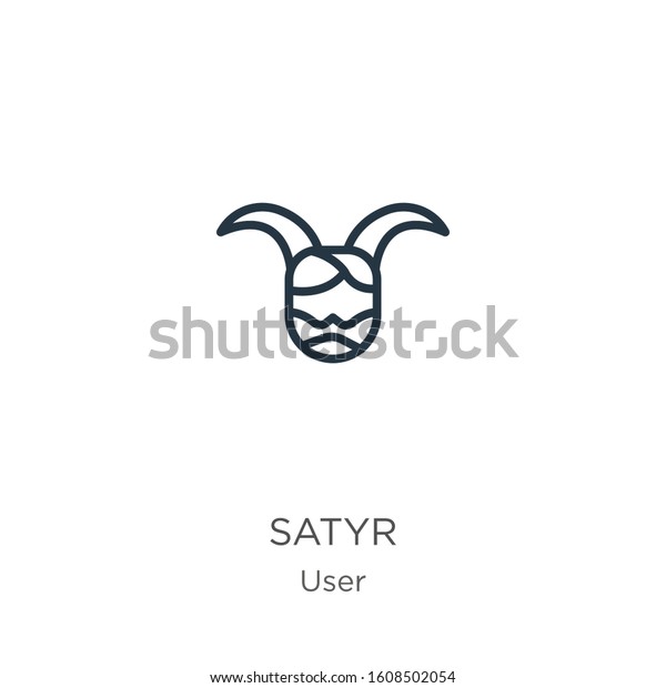 Satyr Icon Thin Linear Satyr Outline 스톡 벡터(로열티 프리) 1608502054 ...