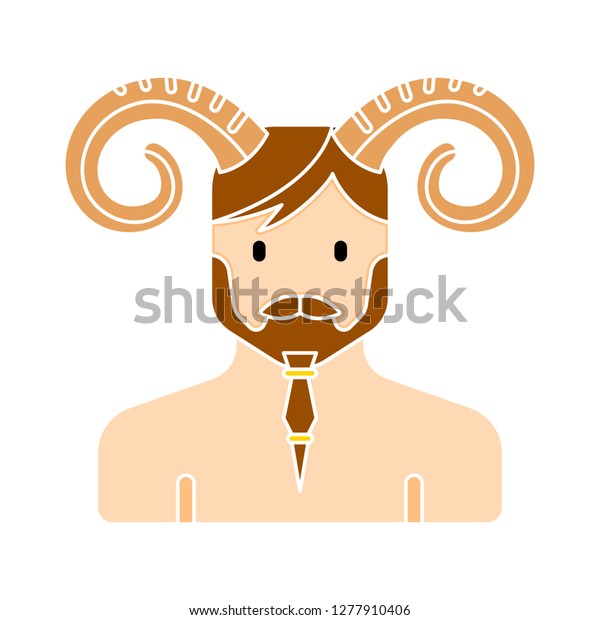 Satyr Vector Icon Satyr Vector Isolated Stock Vector (Royalty Free ...