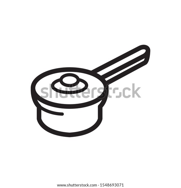 Sauce Pan Vector Icon Trendy Stock Vector (Royalty Free) 1548693071 ...