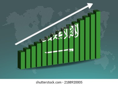 Saudi Arabia 3d Bar Chart Graph Stock Vector (Royalty Free) 2188920005 ...