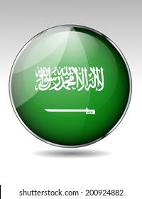 Saudi Arabia Variant Flag Rectangular Shape Stock Vector (Royalty Free ...