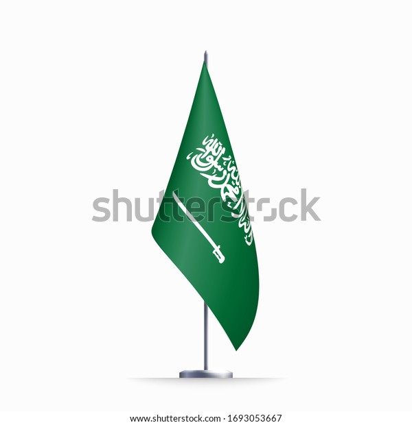 Saudi Arabia Flag State Symbol Isolated Stock Vector (Royalty Free ...