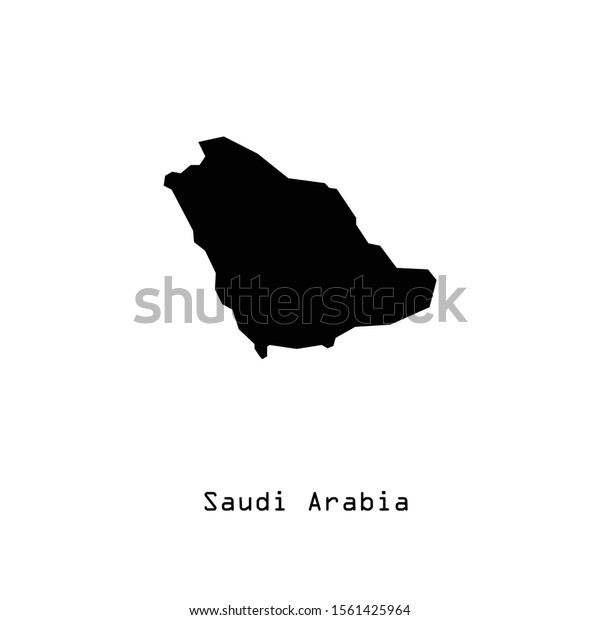 Saudi Arabia Map Icon Trendy Flat Stock Vector (Royalty Free ...