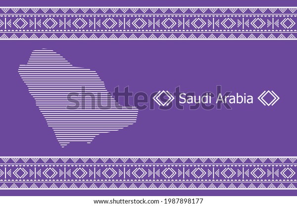 Saudi Arabia Map Vector Seamless Saudi Stock Vector (Royalty Free ...