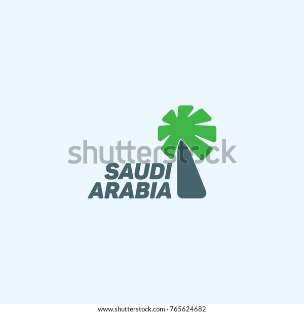 Saudi Arabia Palm Logo Vector Stock Vector (Royalty Free) 765624682 ...