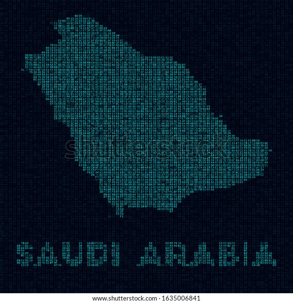 Saudi Arabia Tech Map Country Symbol 库存矢量图（免版税）1635006841 | Shutterstock