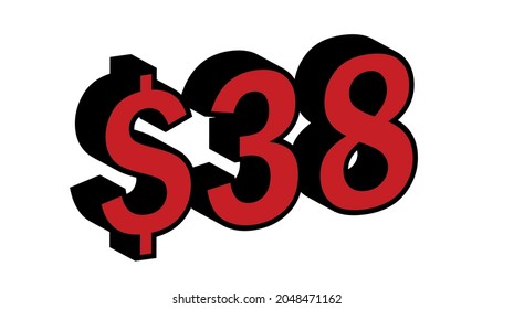 253 38 dollar Images, Stock Photos & Vectors | Shutterstock
