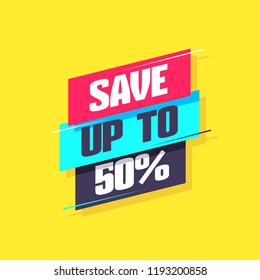Save 50 Label Stock Vector (Royalty Free) 1193200858 | Shutterstock