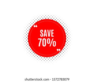 Save 70 Off Banner Badge Offer Stock Vector (Royalty Free) 1572783079 ...