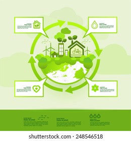Save Clean World Vector Illustration Stock Vector (Royalty Free ...