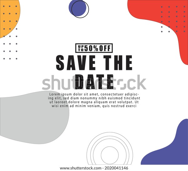 Save Date Banner Editing Stock Vector (Royalty Free) 2020041146 ...
