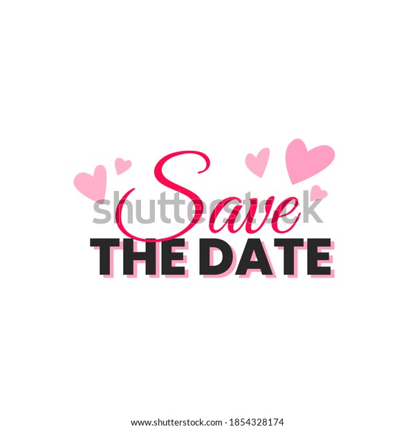 Save Date Label Icon Badge Vector Stock Vector (Royalty Free ...